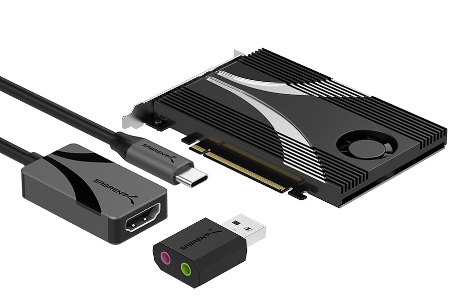 M.2 NVMe SSD to PCIe x16 Tool-Free Add-In Card (AIC) - Sabrent