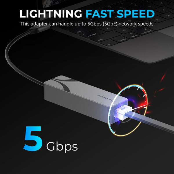 USB Type-C to 5G Ethernet Adapter - Sabrent